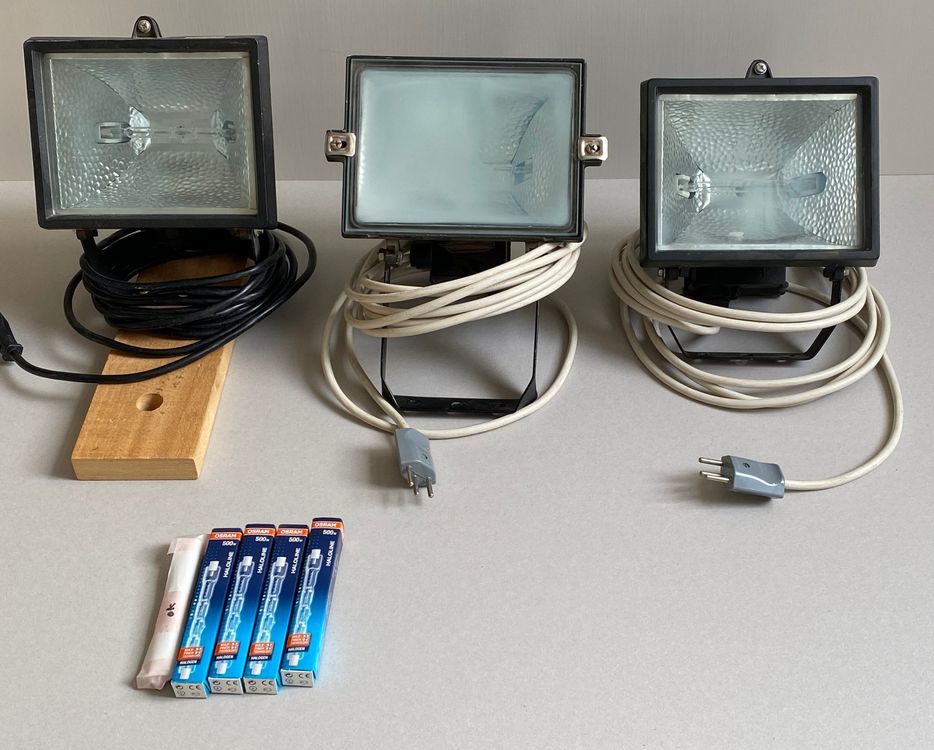 Baustellen Scheinwerfer 500 W (Set à 3Stück) (Gebraucht) in Stein am Rhein für CHF 1 – nur ...