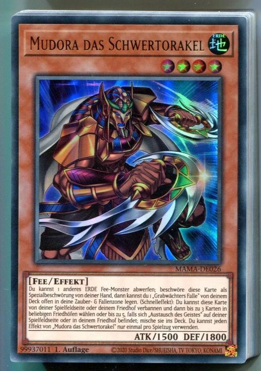Yu-GI-OH Mudora das Schwertorakel Ultra Rare MAMA-DE026 (Neu und originalverpackt) in Chur für ...
