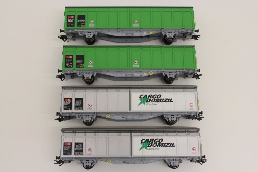 Märklin 2 x 48022, 2 x 48023, SBB Schiebewandwagen AC H0 (Gebraucht) in ...