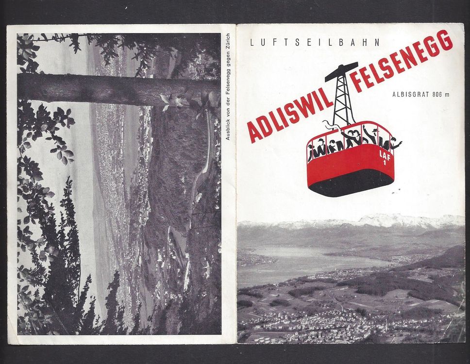 1955 Luftseilbahn ADLISWIL-FELSENEGG | Kaufen auf Ricardo