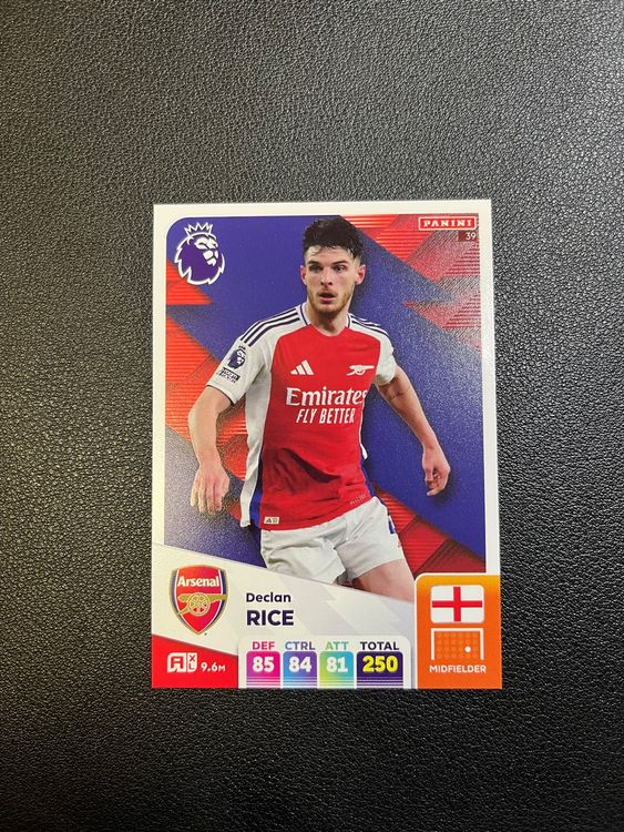 Panini Premier League 2025 Declan Rice 39 (Neu (gemäss Beschreibung ...