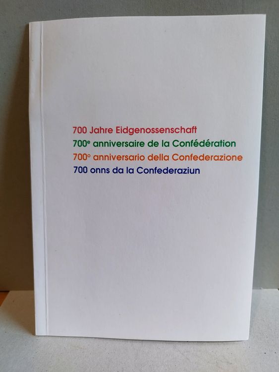 Sondermarkenheft Ausgabetag 700 Jahre Eidgenossenschaft Post | Kaufen ...
