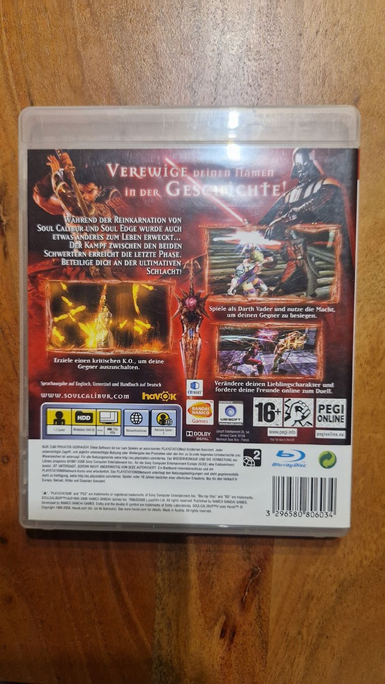 Soul Calibur IV - PS3 - Top Zustand! Kult Spiel Klassiker (Gebraucht ...