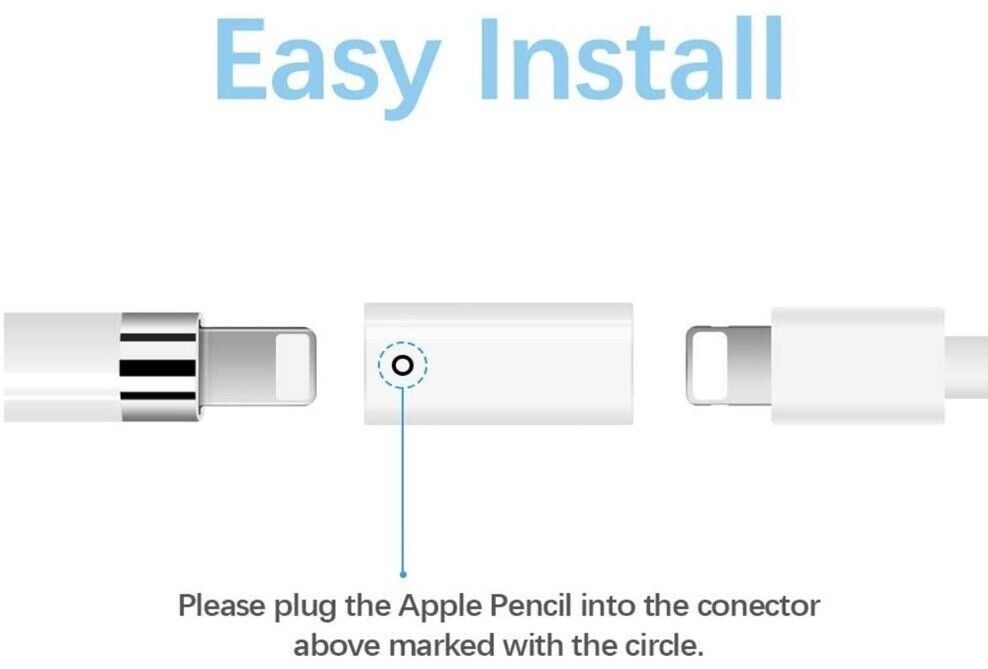 Für Apple Pencil 1G.Lightning Lade Adapter iPad Pro Air Pen | Kaufen ...