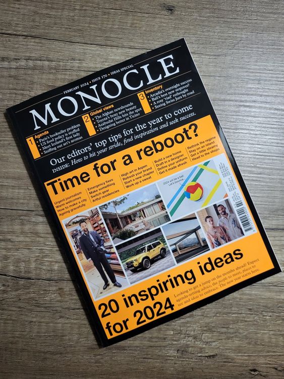 Monocle Magazin 02.24 #170 Tyler Brûlé Time for reboot 2024 (Neu ...