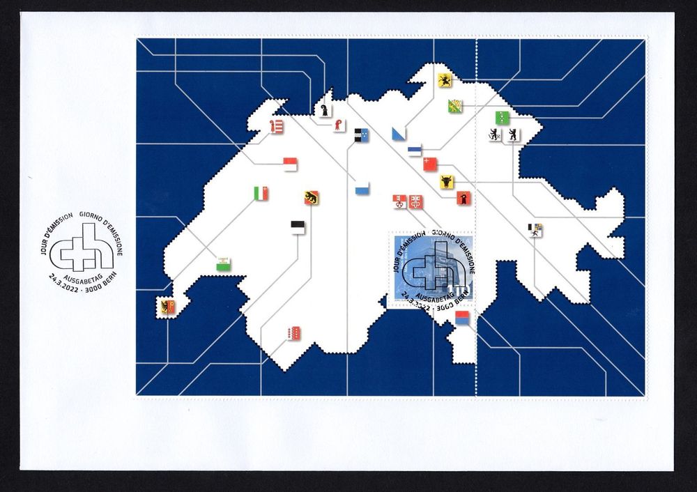 FDC Mein Kanton - unsere Schweiz, Haus der Kantone mit Illu. (Neu (gemäss Beschreibung)) in ...