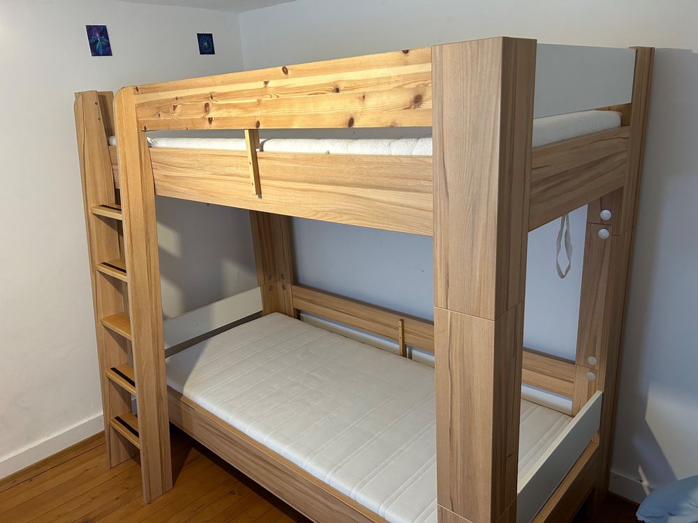 Stockbett mit Lattenrost und 2 Matrazen (Gebraucht) in Bettingen für ...