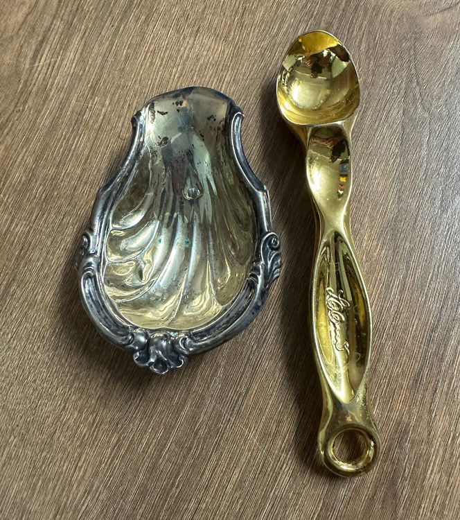 Antike Eisschale & Eisportionierer "Eismann", Gold/Silber (Gebraucht) in Nussbaumen AG für CHF ...