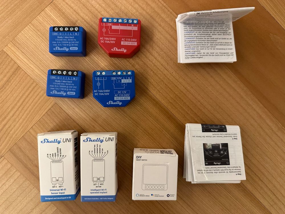 Shelly Set UNI, 1 Mini, Plus 1, 1PM | Kaufen auf Ricardo