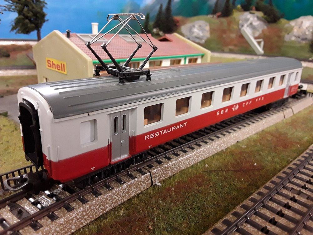 4 x SBB CFF 1 x Restaurantwagen _ 3 x Personenwagen Spur H0 (Gebraucht) in Uerikon für CHF 55 ...