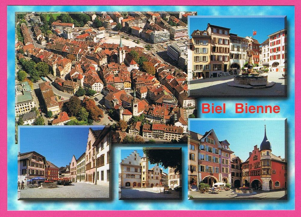 Biel Bienne Altstadt 5-Bild Karte | Kaufen auf Ricardo