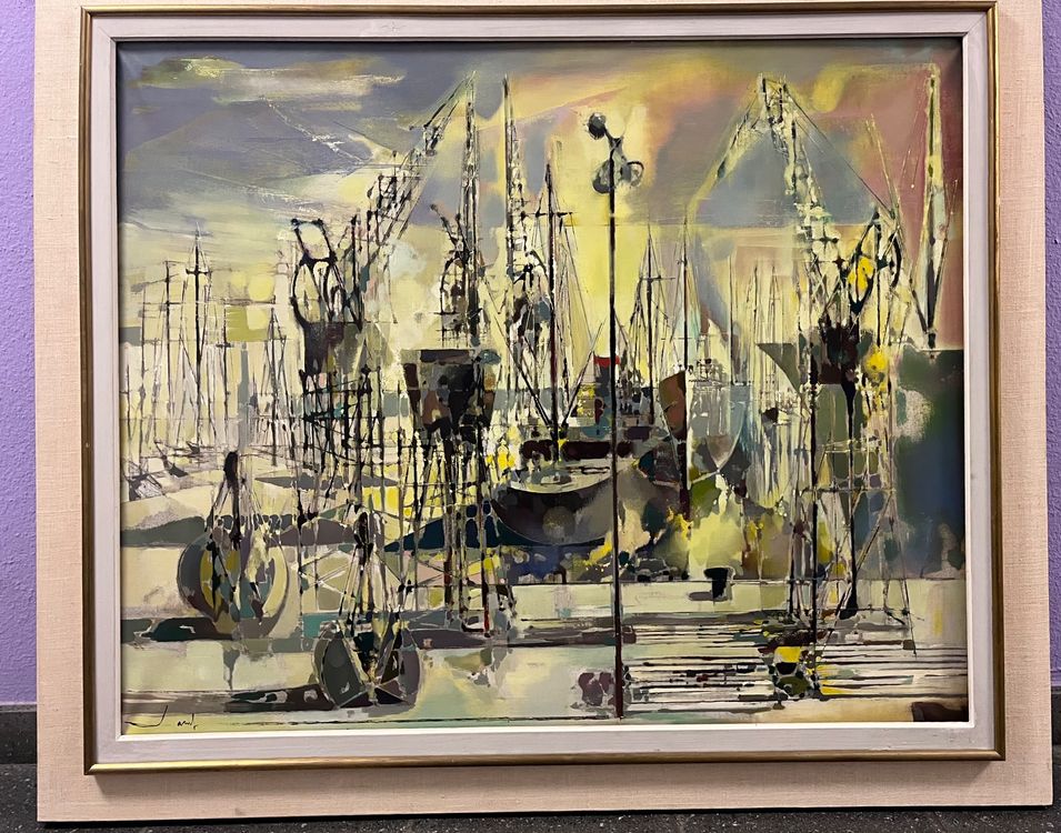 Jean Theobald Jacus (Französisch 1924) Öl auf Leinwand (Gebraucht) in ...