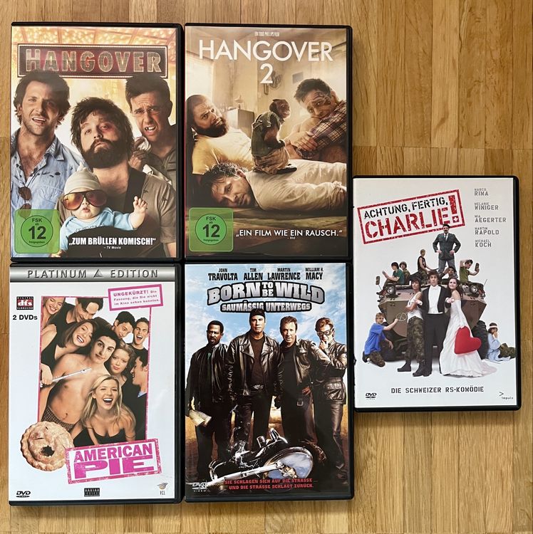 5 DVDs: Hangover, American Pie, Born to be Wild etc. (Gebraucht) in ...