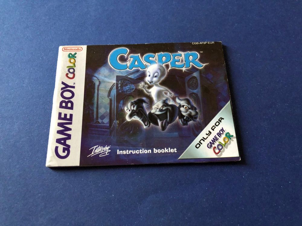 ANLEITUNG FÜR CASPER GAME BOY COLOR | Kaufen auf Ricardo