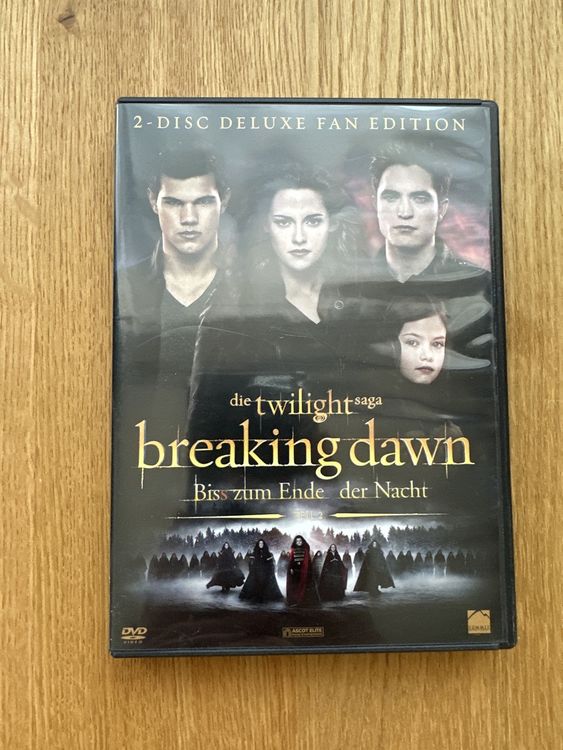 Twilight Breaking Dawn DVD - 2-Disc Deluxe Fan Edition (Gebraucht) in ...