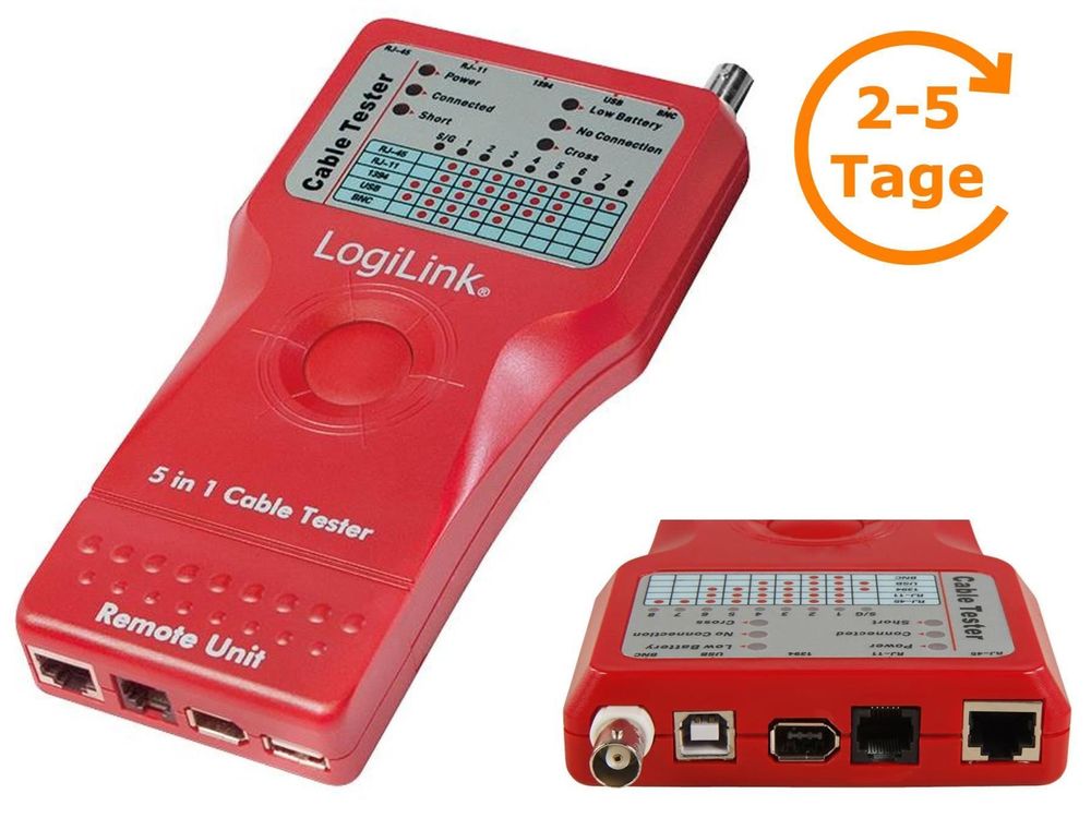 Kabeltester 5-in-1, mit Remote Einheit (Neu und originalverpackt) in St ...