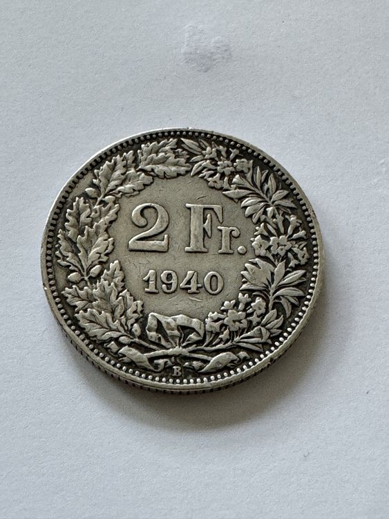 2 Franken Münze 1940 (Gebraucht) in Wallisellen für CHF 5 – mit Lieferung auf Ricardo kaufen
