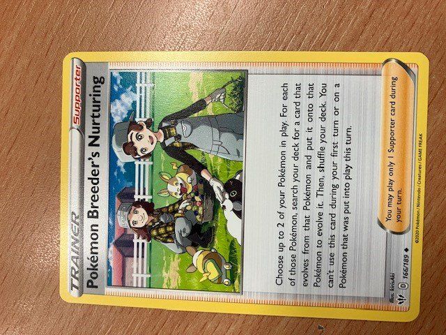 Pokemon Trainer Pokémon Breeder's Nurturing 166/189 (D'occasion) à ...