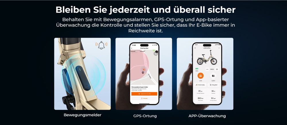 Engwe L3.0 Pro/Vollfederung/Klapp E Bike/160 KM/1J Garantie (Neu und originalverpackt) in Basel ...