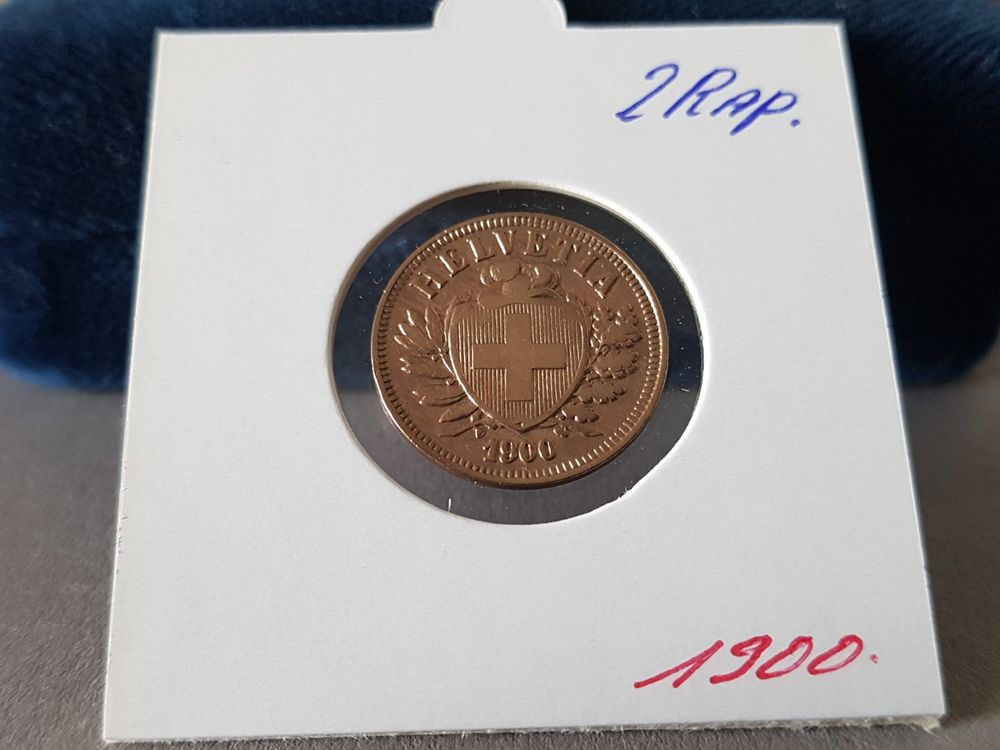 Schweiz 2 Rappen 1900 (Neu (gemäss Beschreibung)) in 3515-742 Calde für CHF 8 – mit Lieferung ...