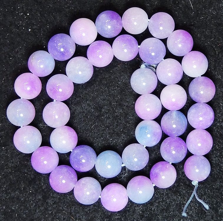 1 Strang echte 1A multicolor Jade Perlen 10 mm (Neu (gemäss Beschreibung)) in Müllheim Dorf für ...