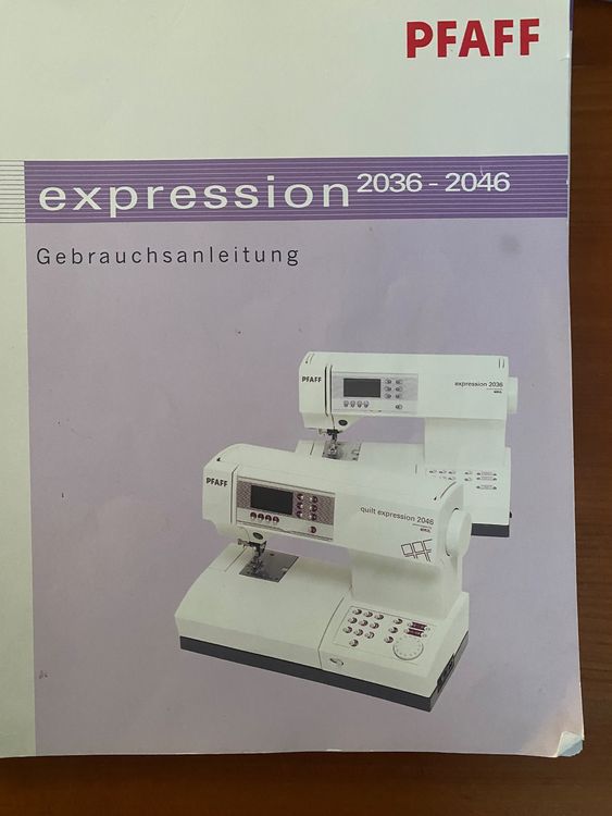 Nähmaschine Pfaff expression 2036 gebraucht (Gebraucht) in Thalwil für ...