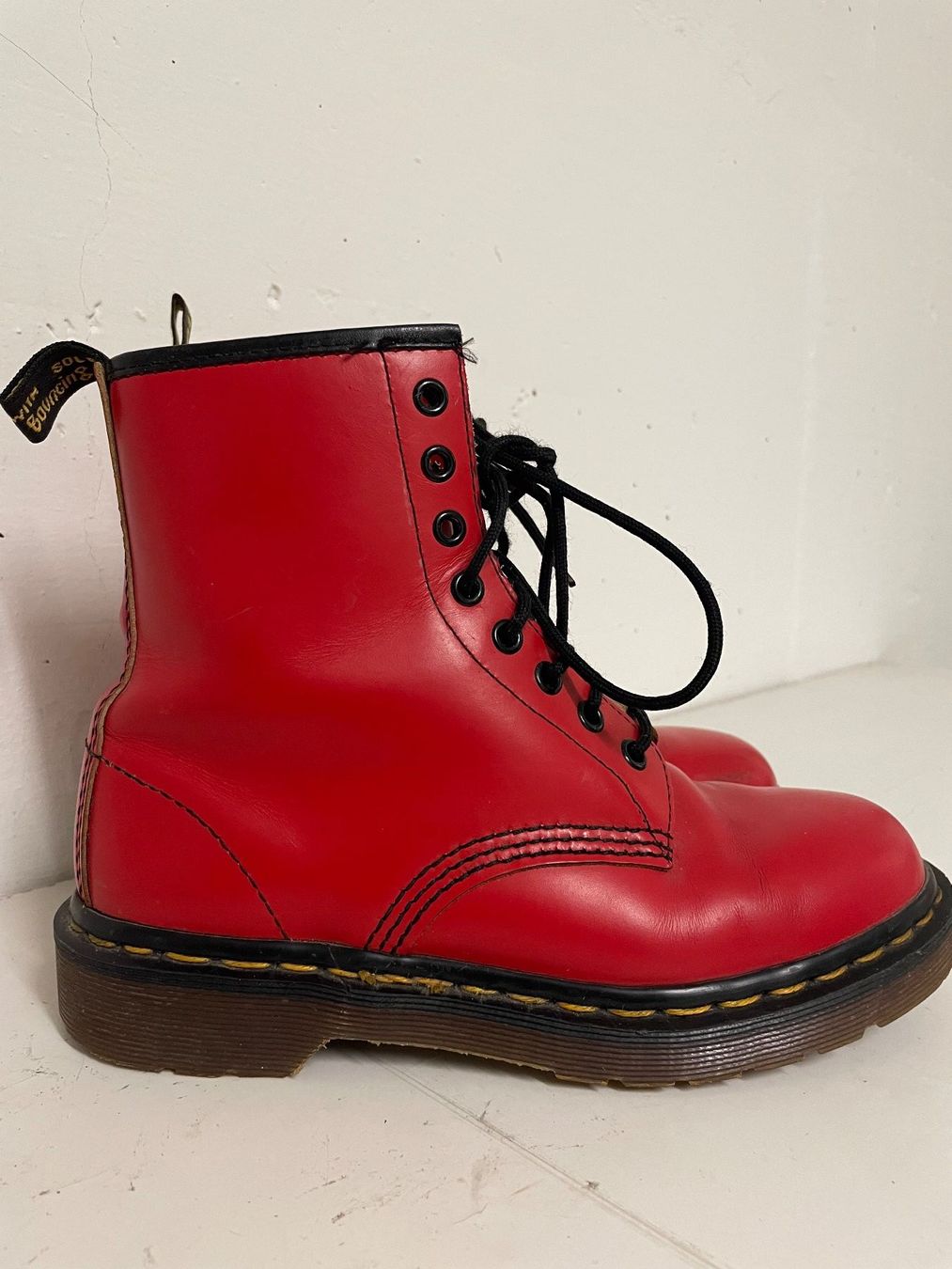 Original Dr. Martens, Gr. 38, Rot, Top Zustand Herbst (Gebraucht) in ...