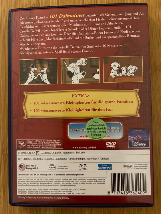 Disney DVD: 101 Dalmatier, Special Collection (Neu (gemäss Beschreibung ...