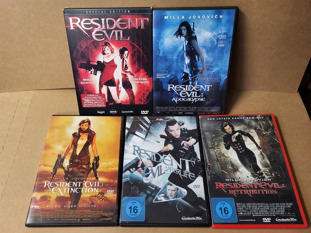 DVD Resident Evil 1-5 (2002-12) 6 DVDs | Kaufen auf Ricardo