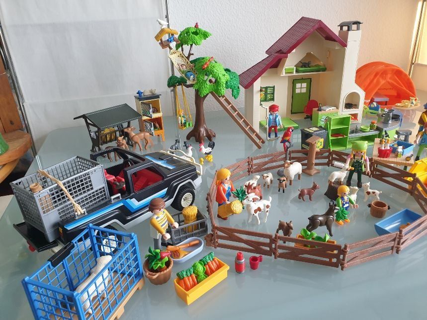 PLAYMOBIL - Jagdhaus, Tier-Zoo, Auto, Laden, Camping & mehr (Gebraucht) in Kleindöttingen für ...