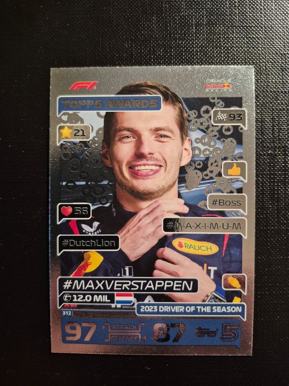 Max Verstappen Red Bull F1 Team Topps Turbo Attax 2024 (Gebraucht) in Treiten für CHF 1 – mit ...