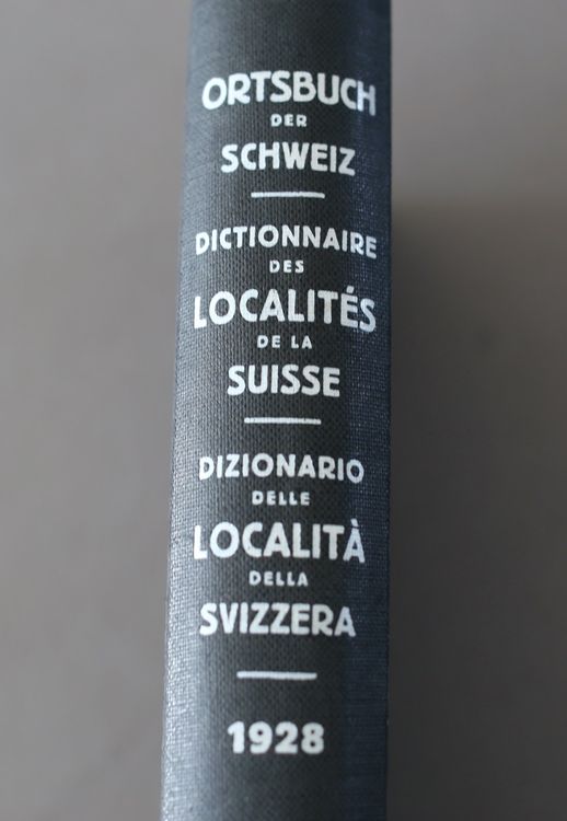 Buch, Ortsbuch der Schweiz, 1928 (Gebraucht) in Biel/Bienne für CHF 25 ...
