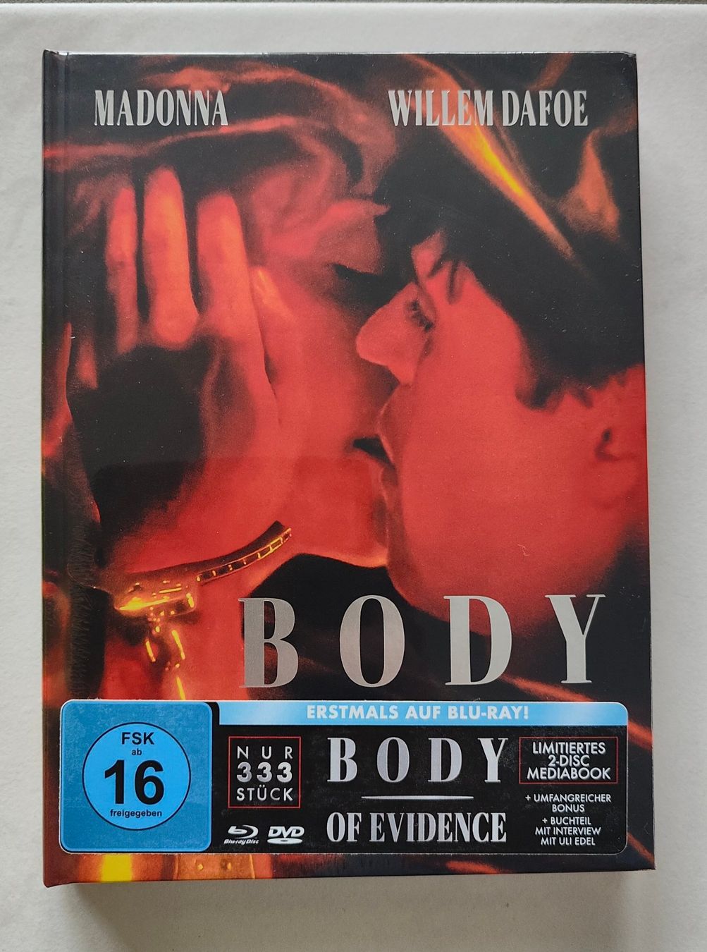 BD - Body of Evidence Mediabook B - Madonna, Willem Dafoe (Neu und ...