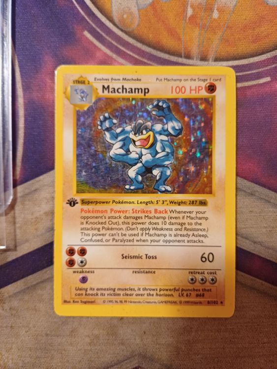 Pokemon Machamp set de base Shadowless 8/102 (Gebraucht) in Echallens ...