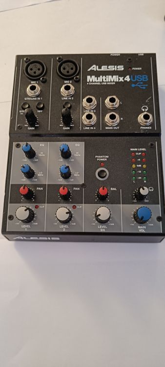 Alesis Multimix 4 USB Audio Mixer mit Kabeln guter Zustand | Kaufen auf ...
