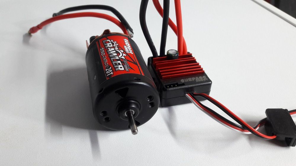 RC Crawler Motor Brushed 550 20T ESC 80A | Acheter sur Ricardo