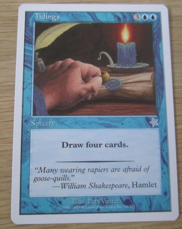 Magic the Gathering Karte Tidings Starter 1999 | Kaufen auf Ricardo