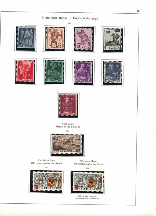 Sammlung auf Falzlosbl. SBK über Fr.2000 | Kaufen auf Ricardo