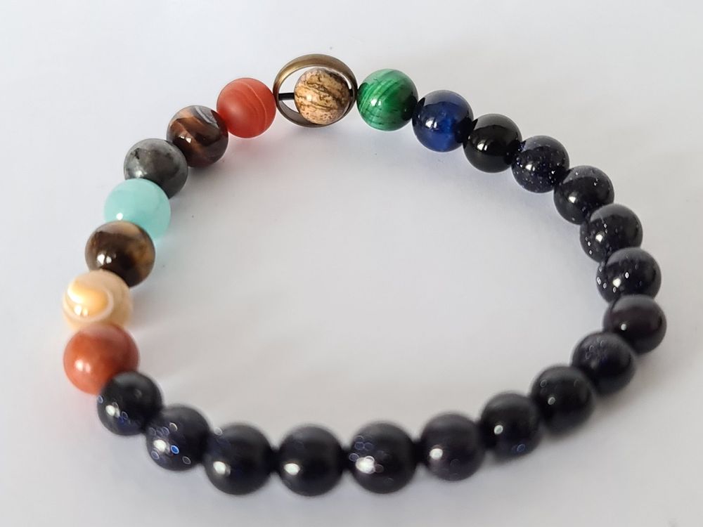 Solar System Planeten Armband aus Stein (Neu und originalverpackt) in ...