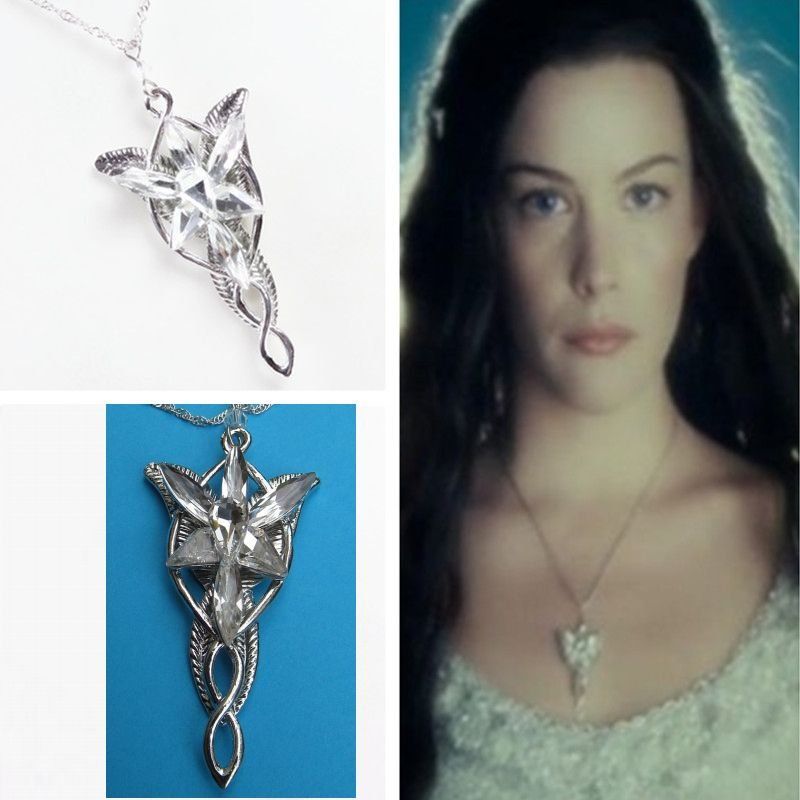 EVENSTAR Arvens Abendstern mit Kette Herr der Ringe (Neu und ...