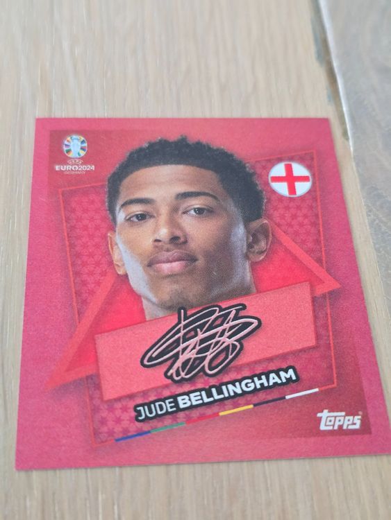 Jude Bellingham SP ENG Topps Unterschrift (Neu (gemäss Beschreibung ...