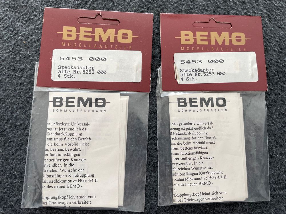 2x BEMO 5453 000 Adapter für Lok (Neu und originalverpackt) in ...