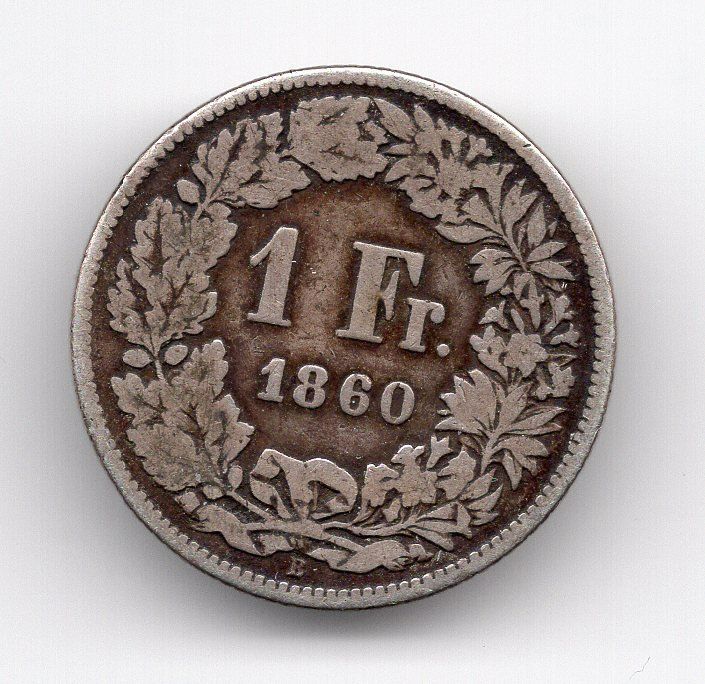 (304) Schweiz,1 Franken, 1860 rar | Kaufen auf Ricardo