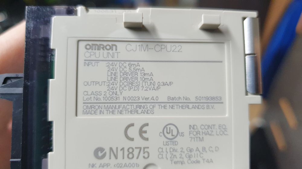 Omron SPS Sysmac CJ1M CPU22 | Acheter sur Ricardo