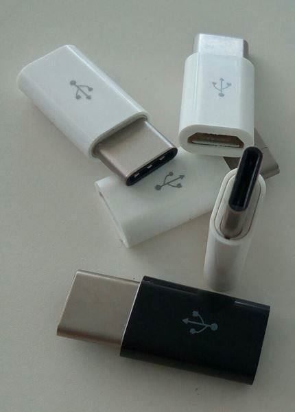 1x Micro USB - USB Typ C - Adapter USB C / Adapteur USB C (Neu und ...