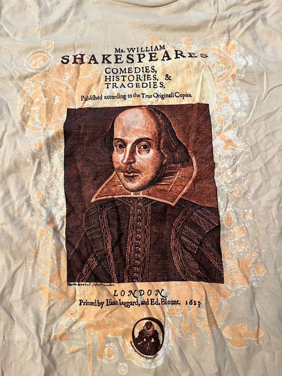 William Shakespeare Shirt / Poet / England (Neu (gemäss Beschreibung ...