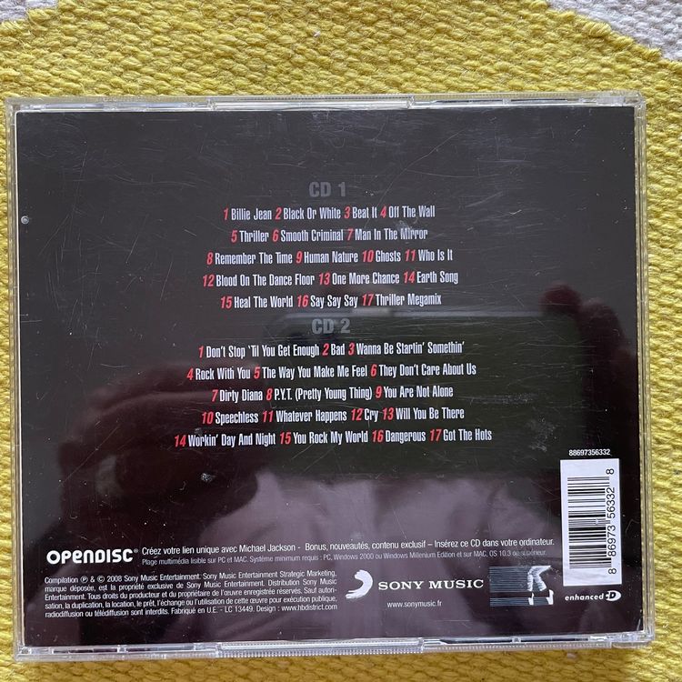 MICHAEL JACKSON-2CD KING OF POP/BEST OF (Gebraucht) in Rorschacherberg für CHF 6.9 – mit ...