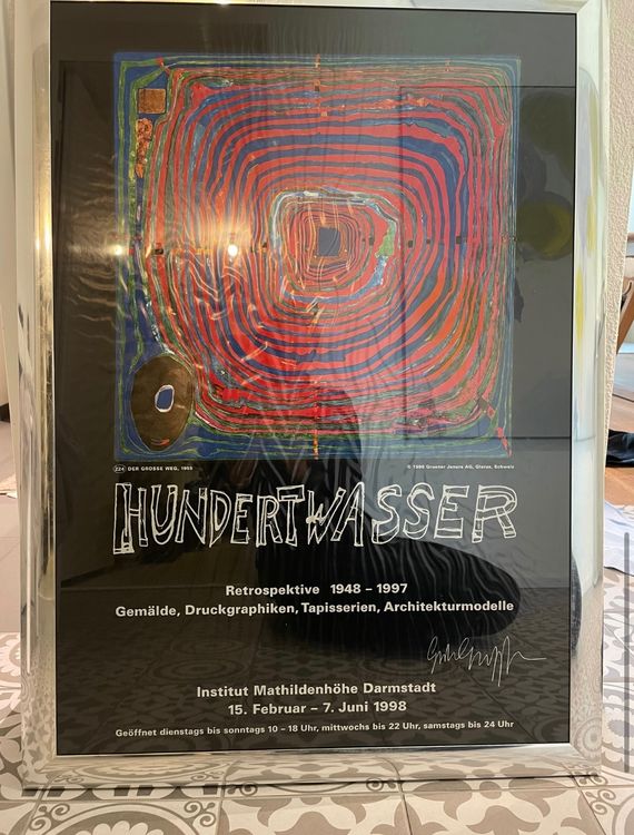 Hundertwasser Retrospektive Poster Kunst Orig. Unterschrift (Gebraucht) in Luzern für CHF 250 ...