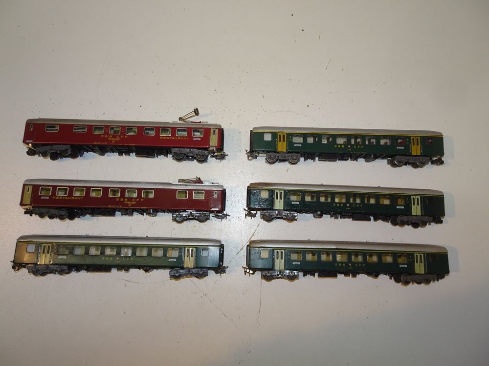 6 Märklin Personenwagen SBB A2561 Restaurant 009-6 HO | Kaufen auf Ricardo