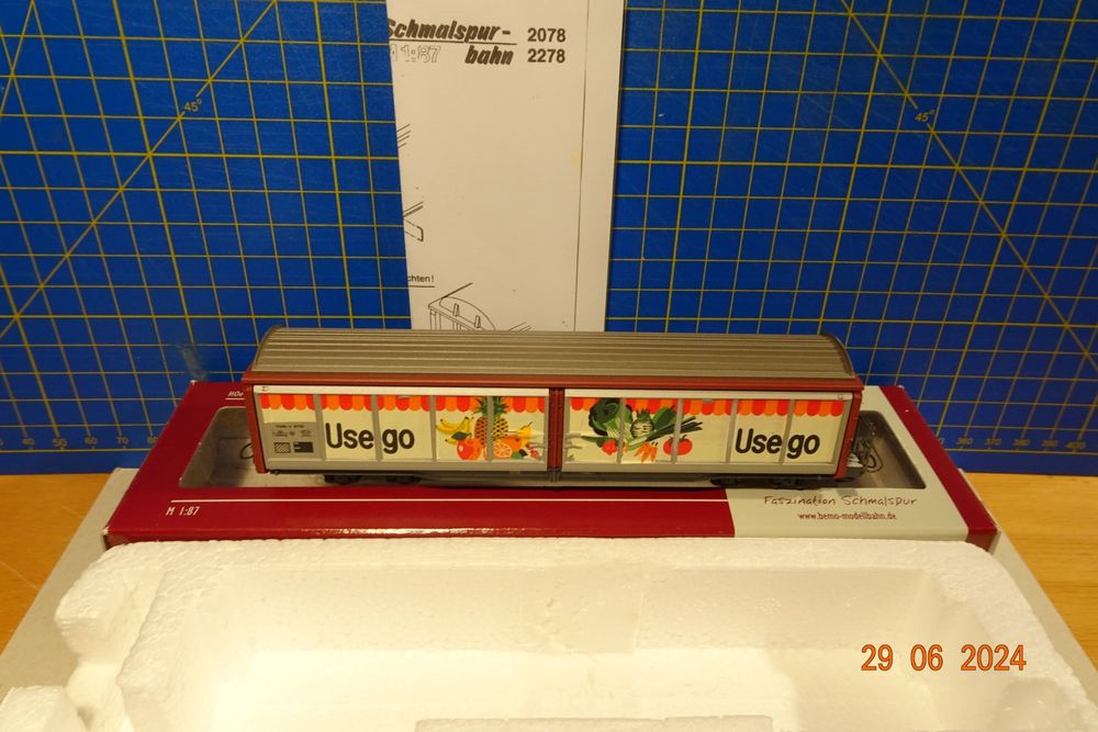 A vendre 1 wagon Bemo HOm RhB Haik-v 5119 Usego (Neu (gemäss ...